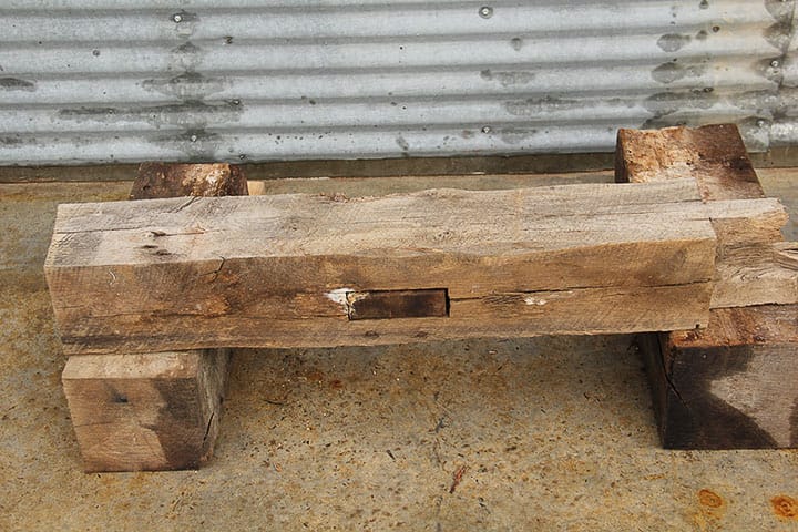 39"L x 7"H x6"D Mortise and Tenon Timber D8 | Reclaimed Lumber Products